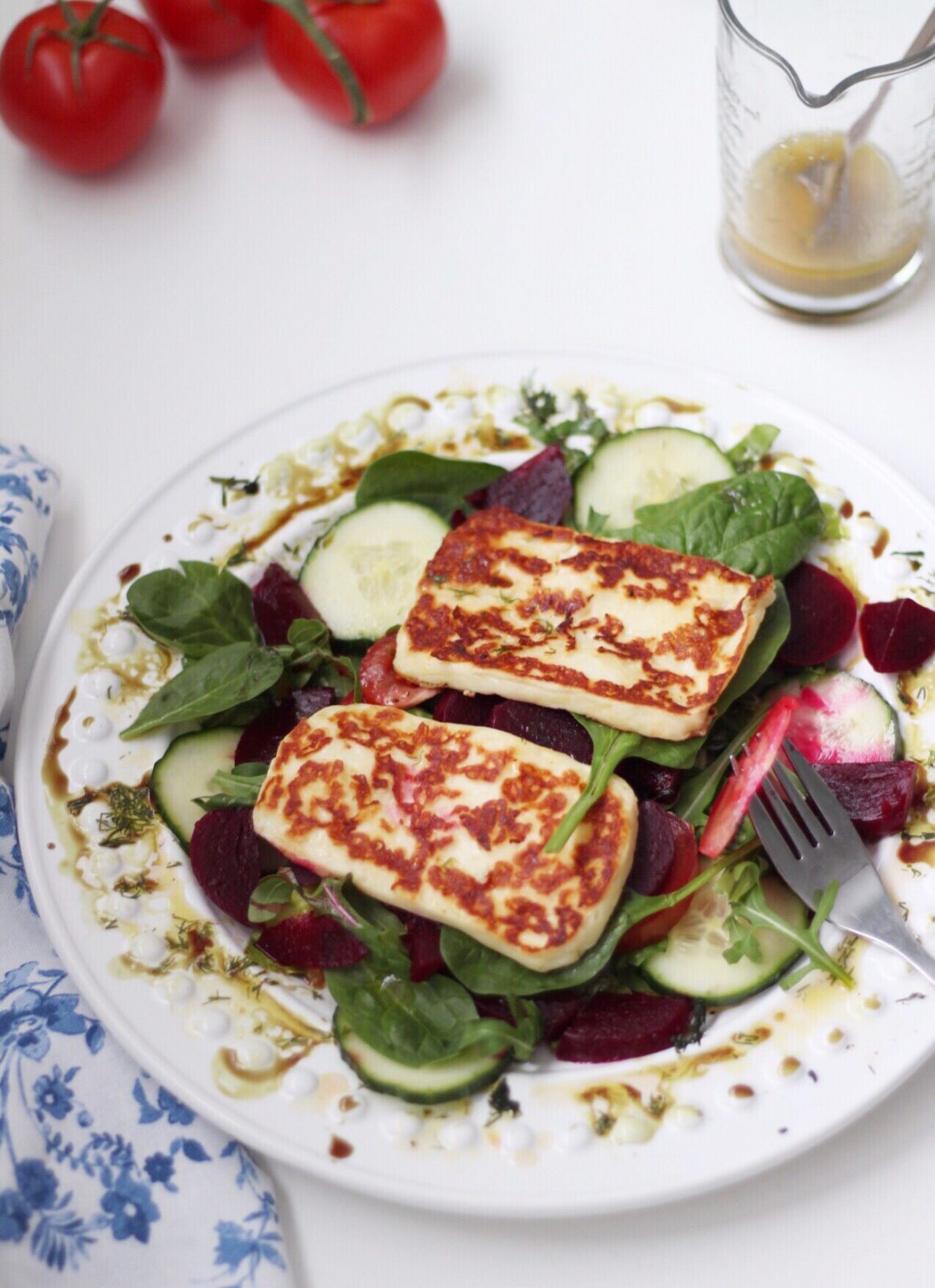 Halloumi and Beetroot Salad