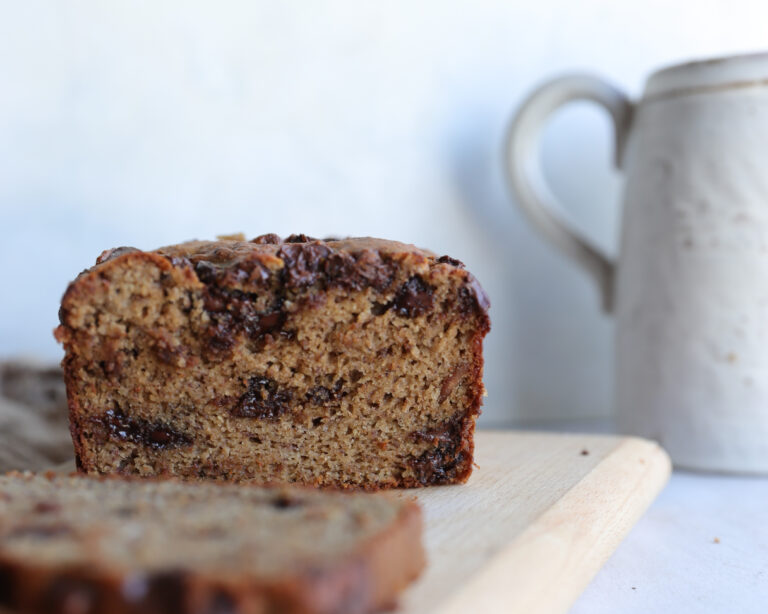 Chocolate Peanut Butter Banana bread